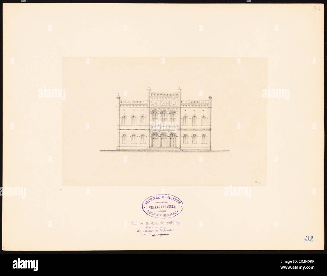 Holz Wilhelm Ferdinand (1799-1873), two-storey buildings (without date ...