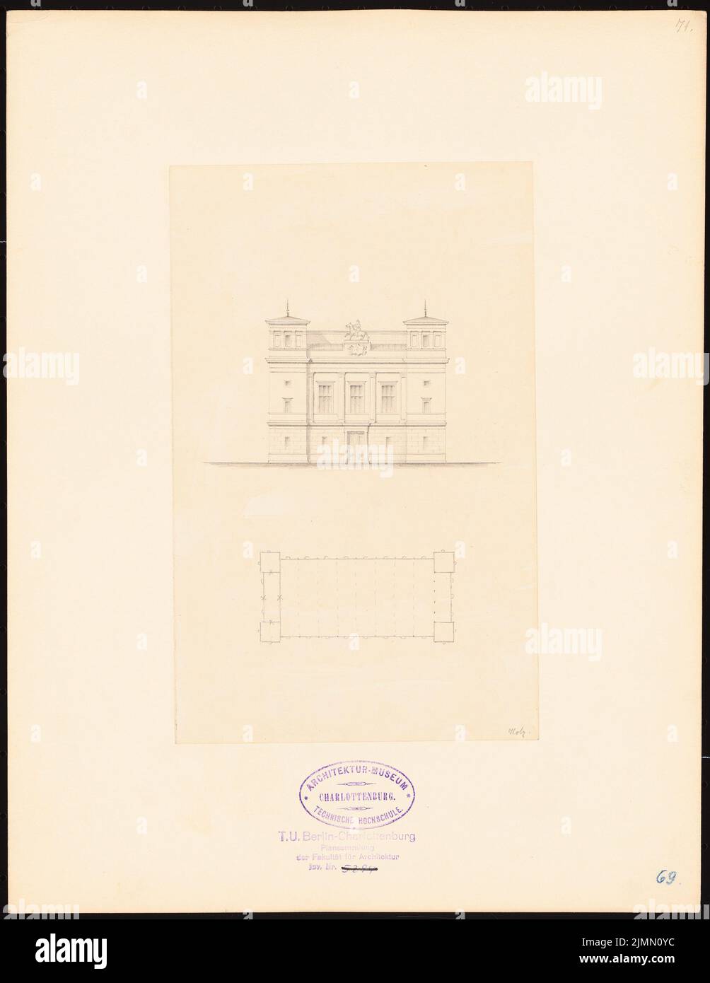 Holz Wilhelm Ferdinand (1799-1873), hall construction. (?) (Without dat ...
