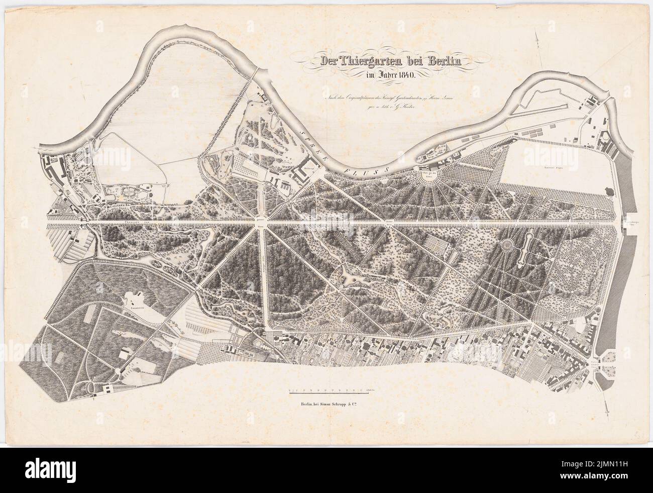 Tiergarten in berlin 1840 hi-res stock photography and images - Alamy