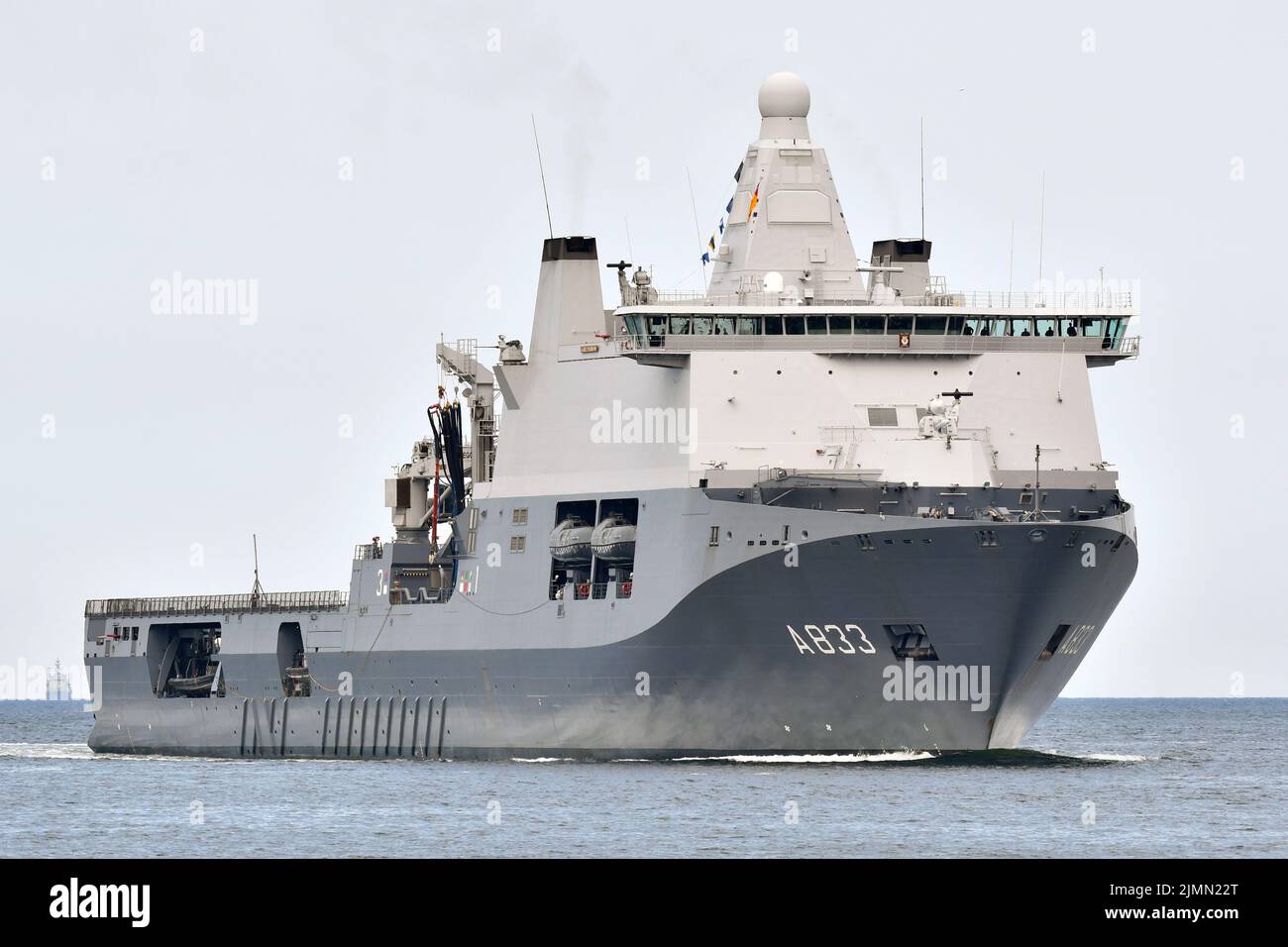 Royal Netherlands Navy's amphibious landingship HNLMS KAREL DOORMAN ...