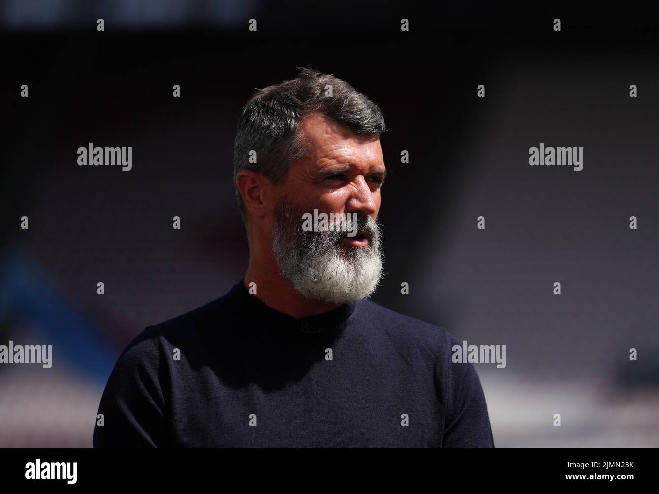 Pundit Roy Keane ahead of the Premier League match at London Stadium ...