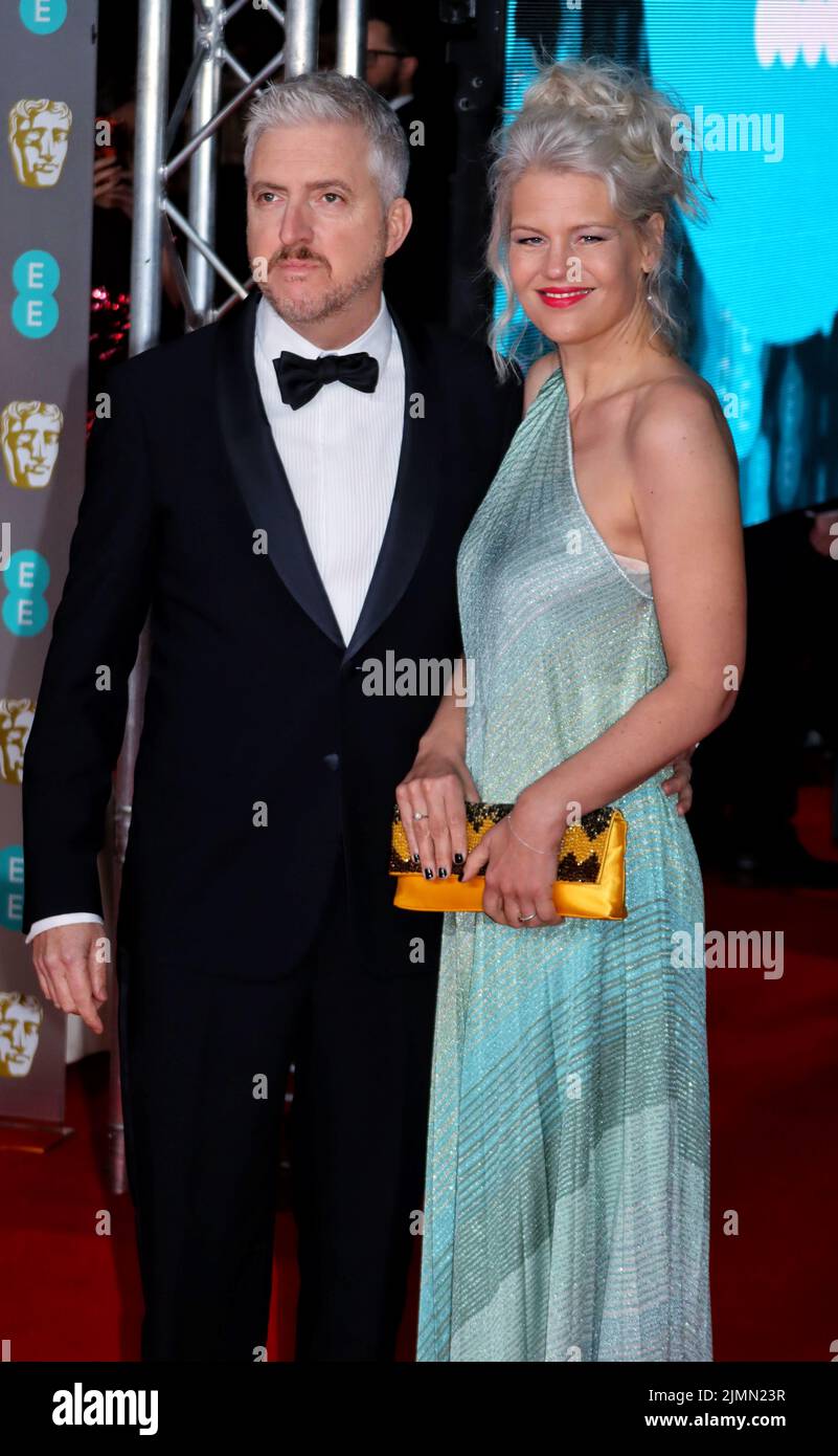 Anthony McCarten and Eva Maywald attending the BAFTA British Academy ...