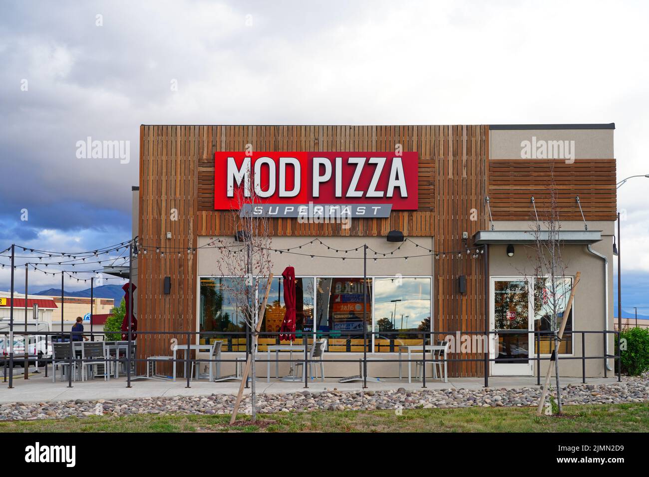 POCATELLO, ID -10 JUN 2021- View of a MOD Pizza restaurant located in ...