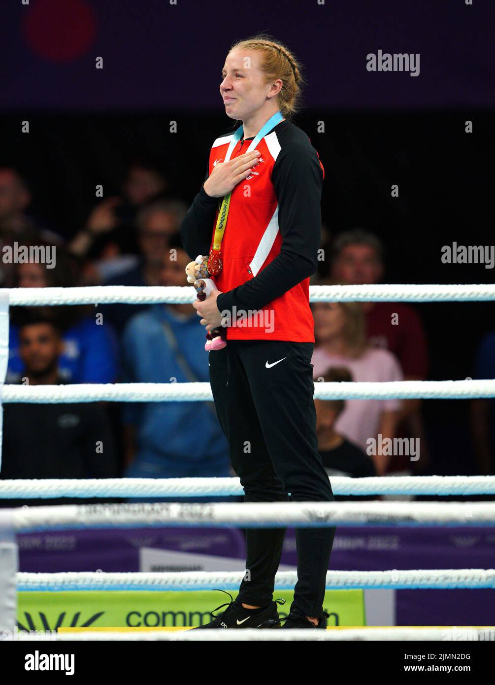 Wales's Rosie Eccles wins Gold in the Women's Light Middle (66-70kg ...