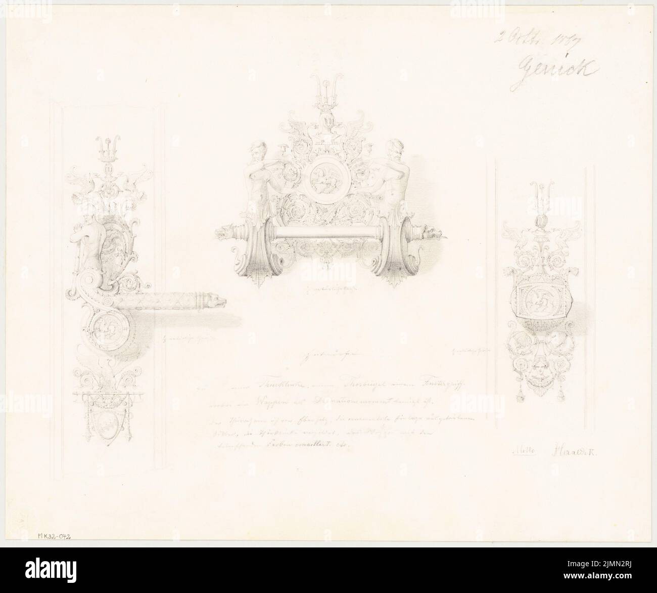 Genick Albrecht (born 1837), for a palace: drive -in flashing, door ...