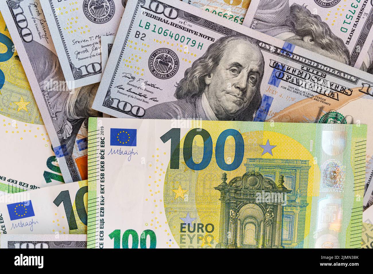 Usd 100 spread out hi-res stock photography and images - Alamy