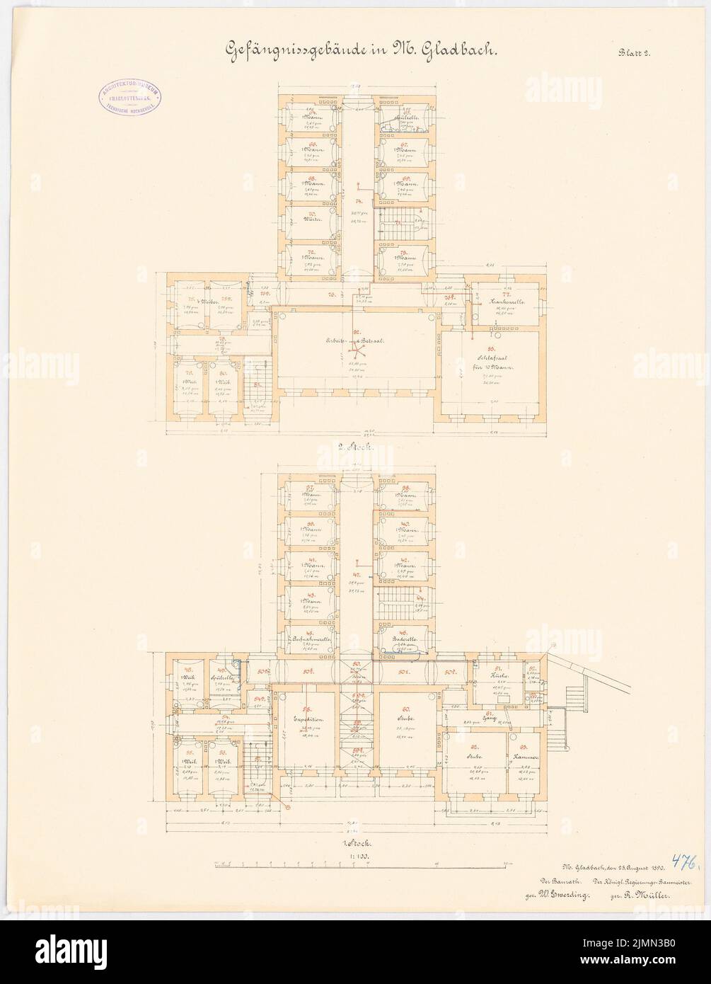 Endell Karl Friedrich (1843-1891), District Court and Prison in ...