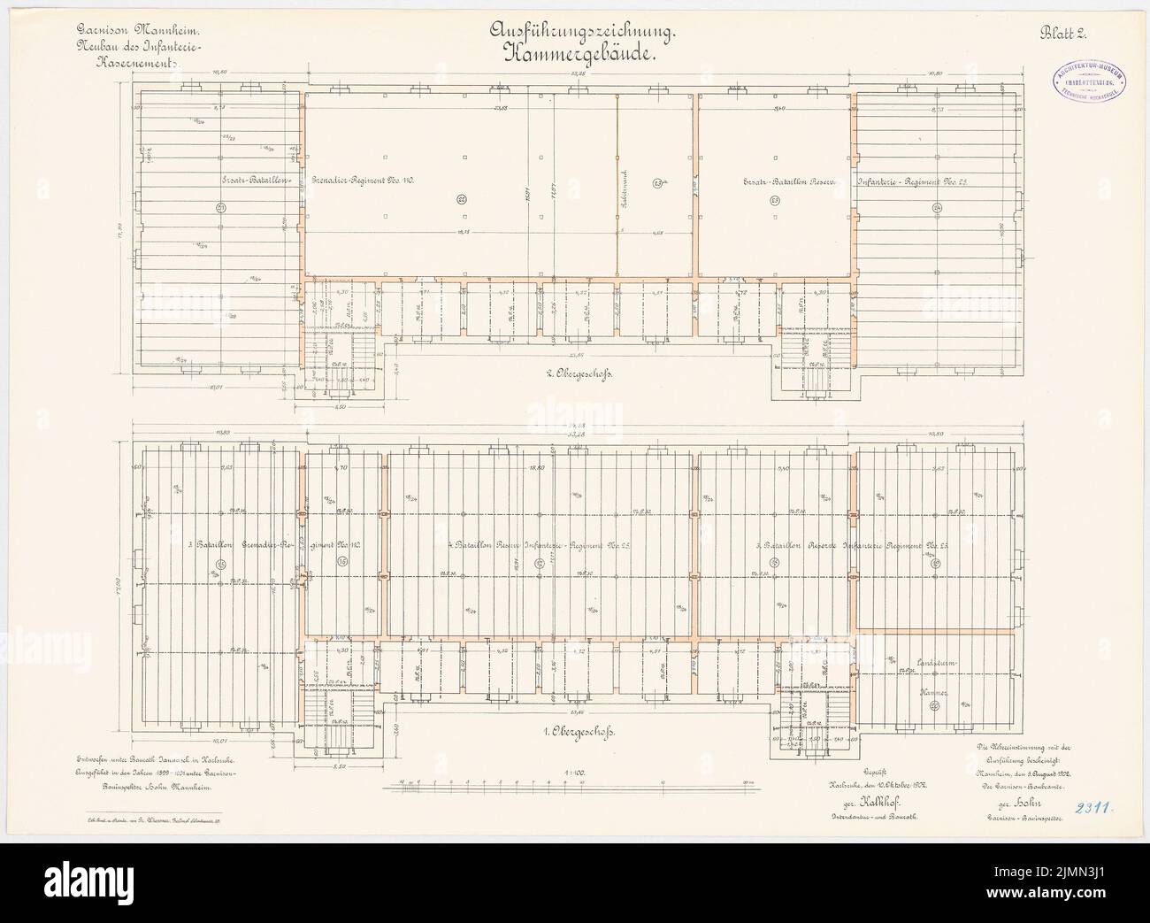 Jannasch garrison infantry barrier mannheim floor plan 1 hi-res stock ...