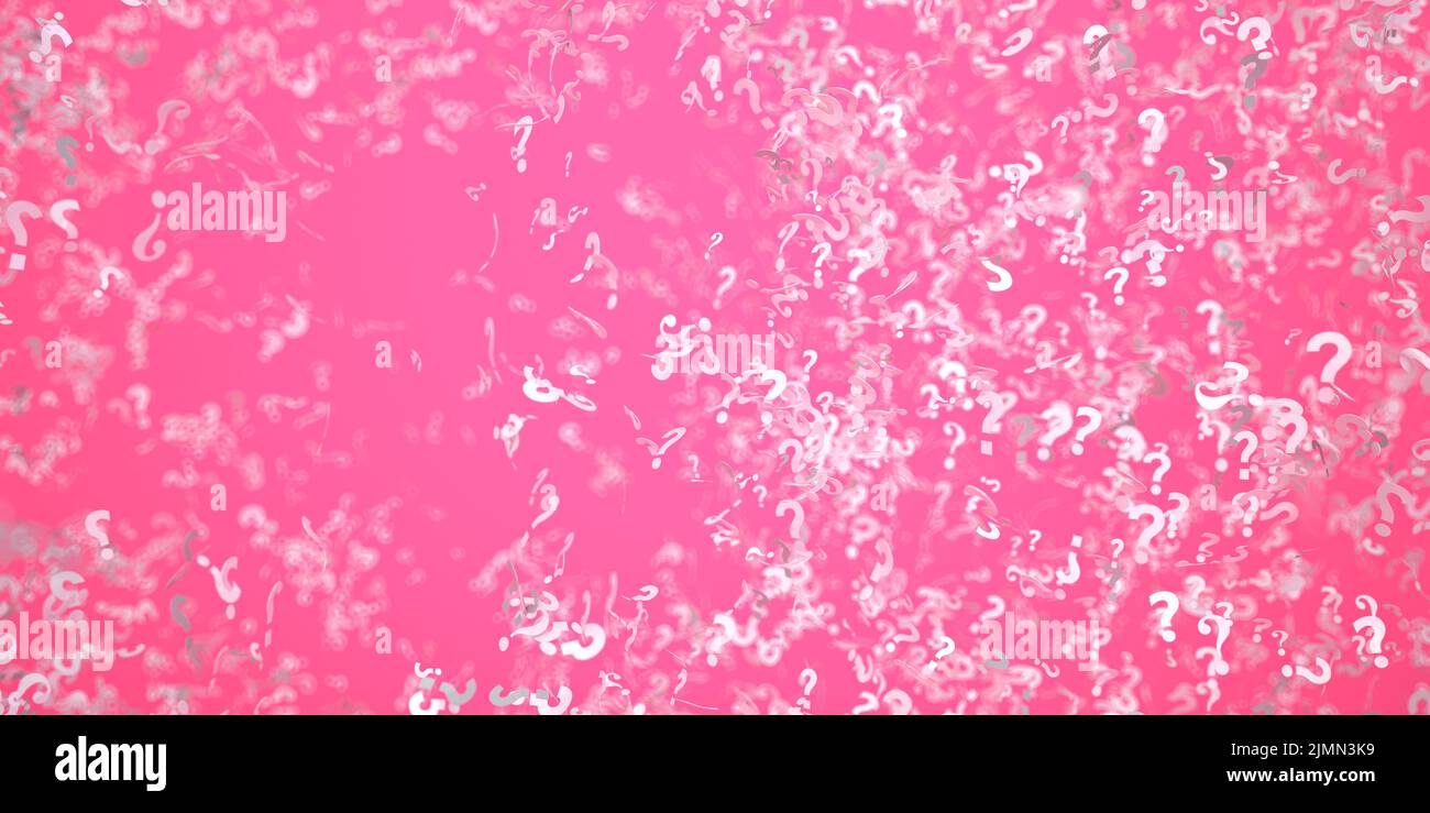 3d girl question mark hi-res stock photography and images - Alamy