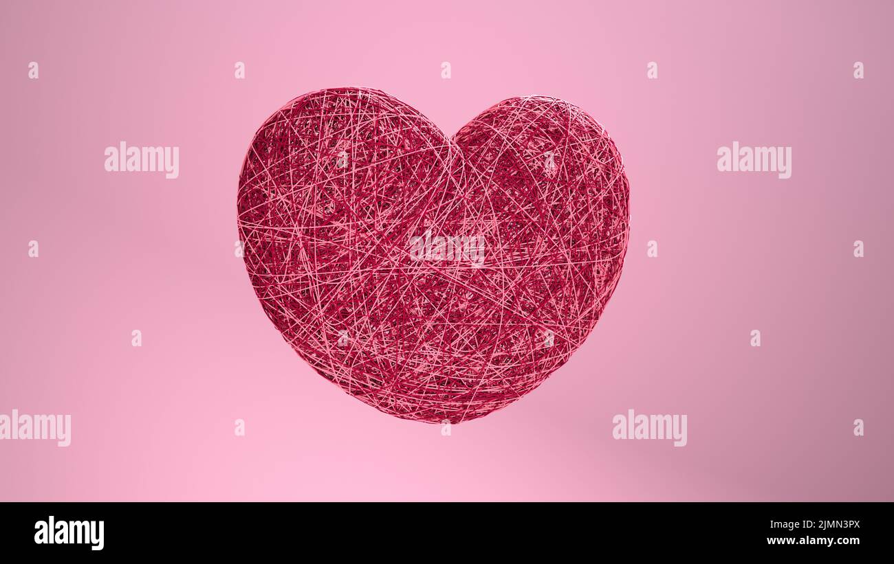 Red scribble heart hi-res stock photography and images - Alamy