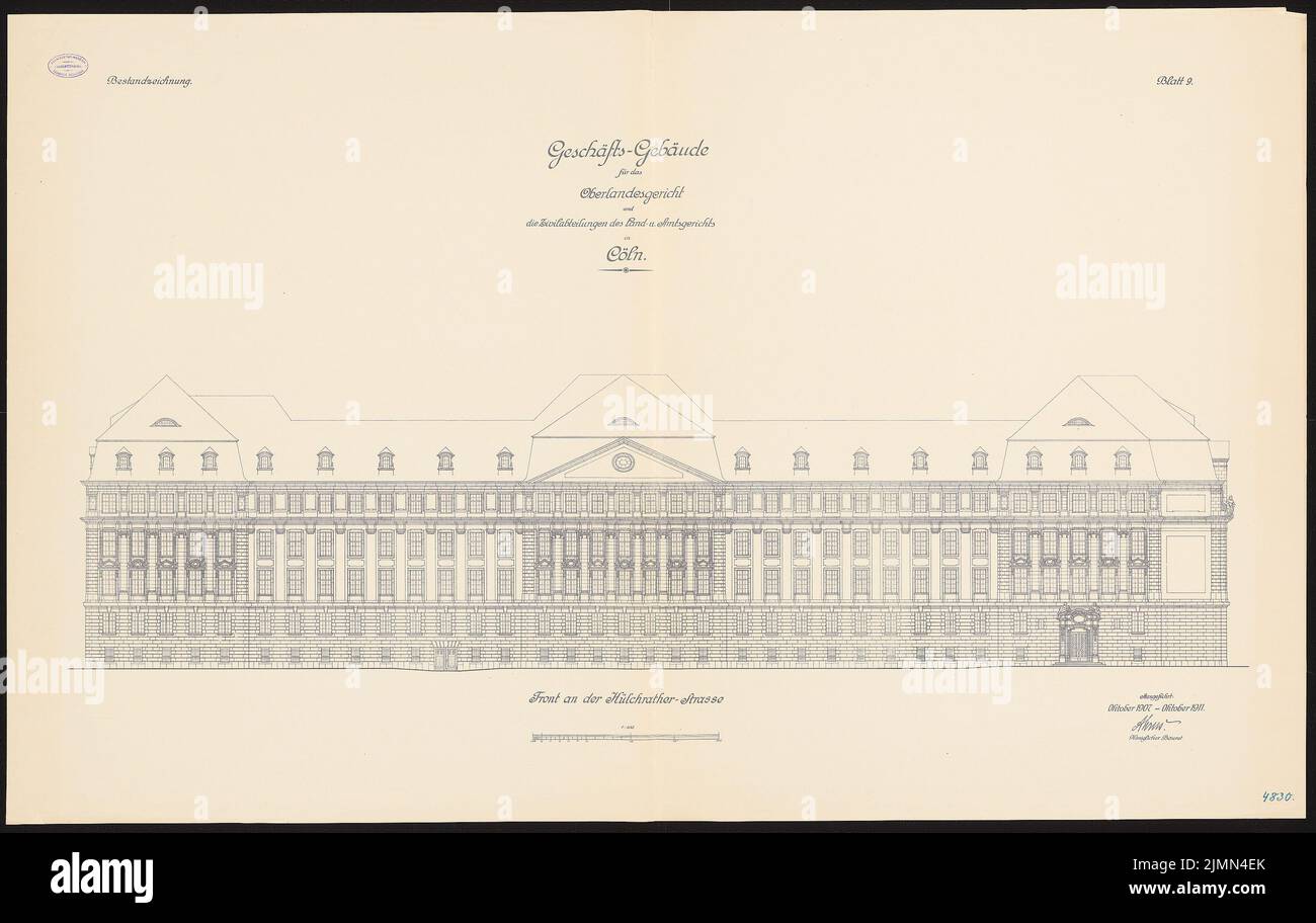 N.N., Higher Regional Court, Cologne. Business building: View 1: 100 ...