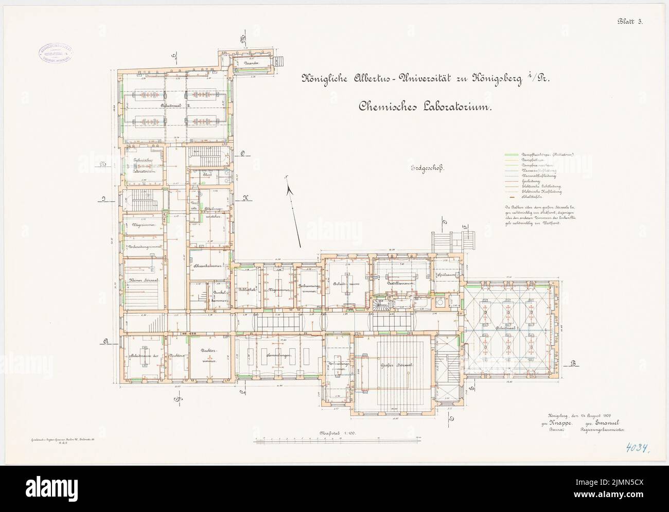Unknown architect, chemical laboratory of the Albertus University ...