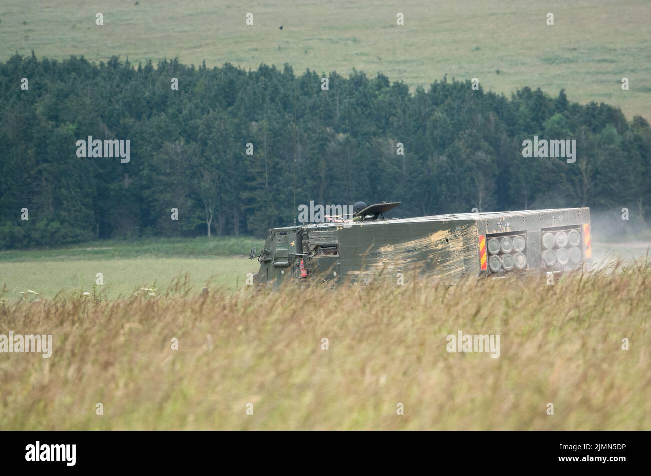 army M270 Multiple Launch Rocket System, self-propelled, multiple ...