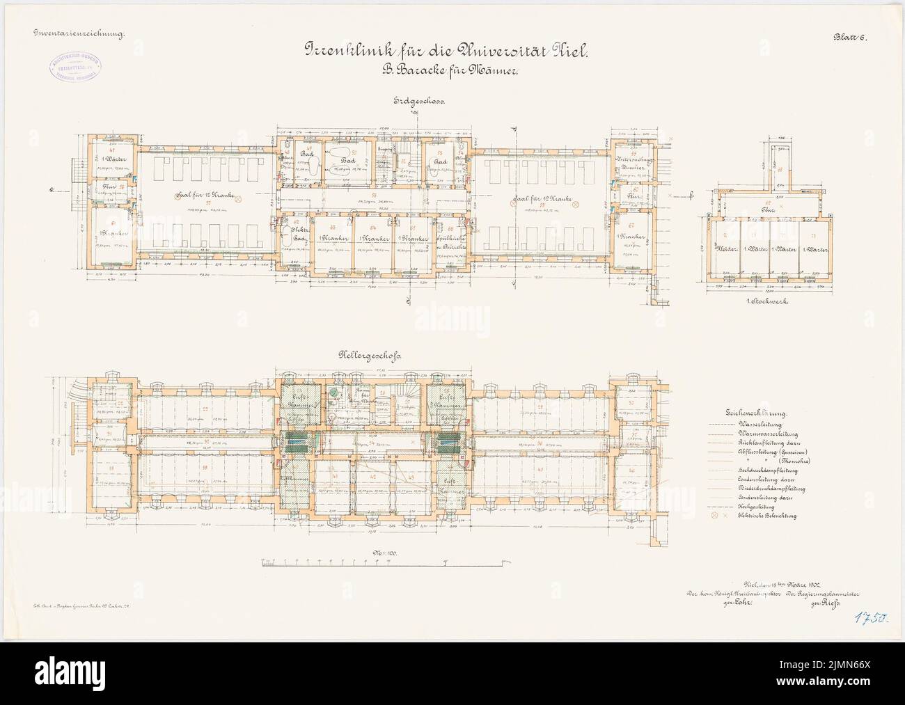 Irrenklinik der christian albrechts universitat kiel baracke f hi-res ...