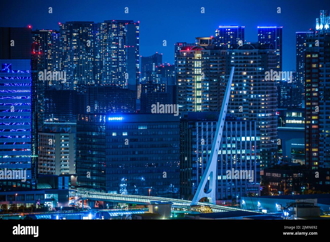 Night view of Tokyo seen from Odaiba, Tokyo Stock Photo - Alamy