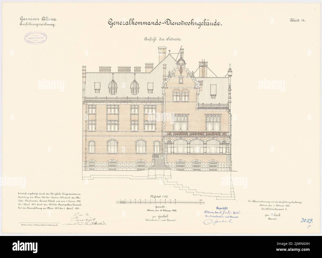 Pollack, garrison in Hamburg. Handling of the General Commandant (1903 ...