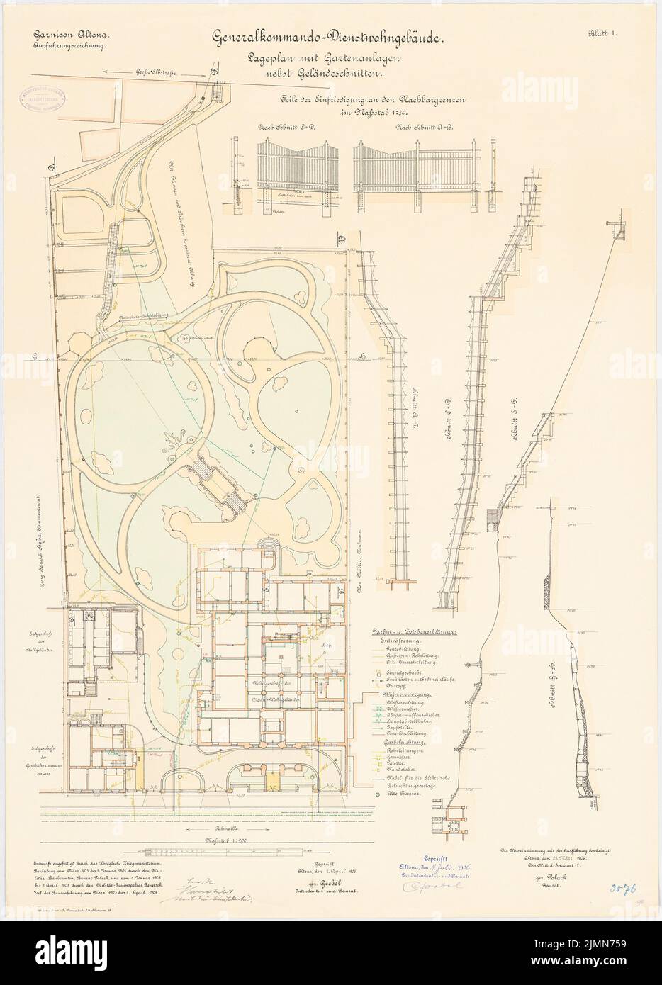 Lageplan mit gartenplan 1 hi-res stock photography and images - Alamy
