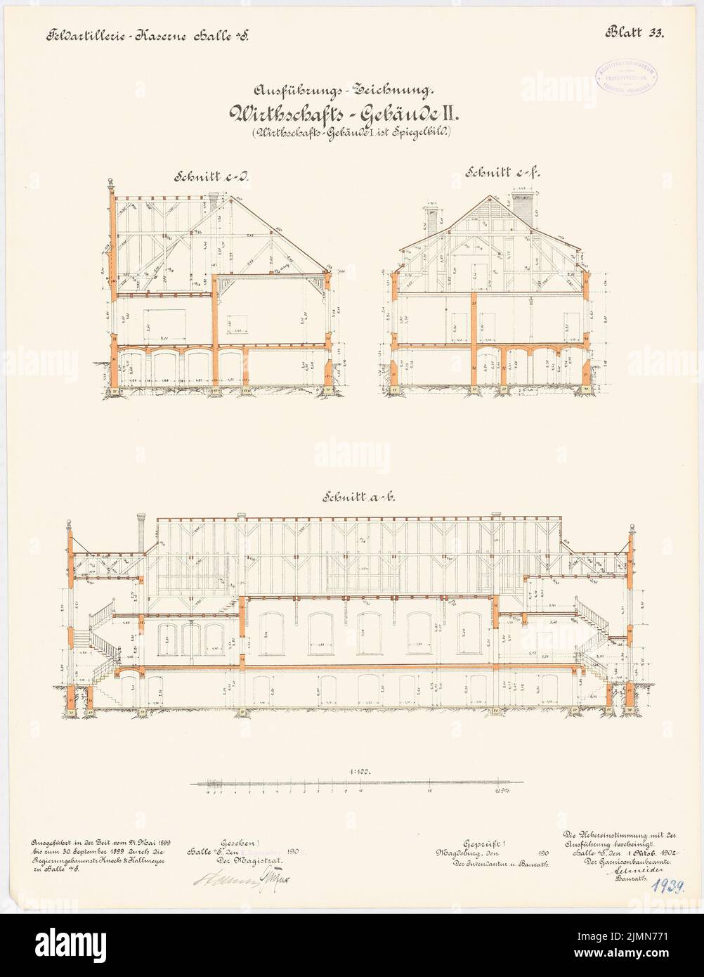 Knoch & Kallmeyer, field artillery barracks in Halle/Saale (1899-1902 ...
