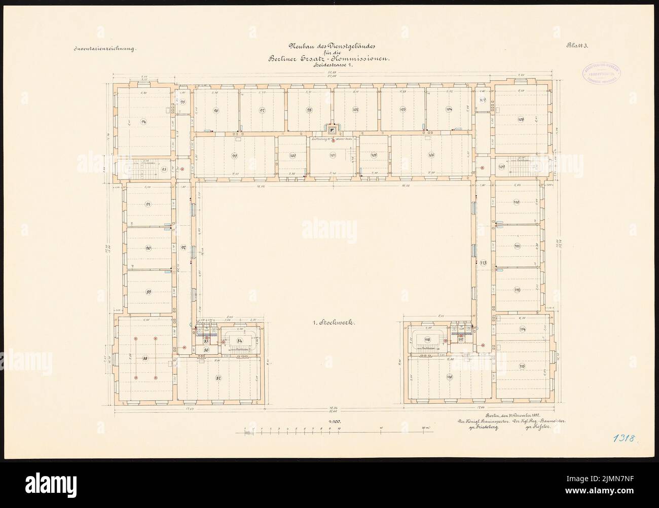 Kessler, Service building of Berlin replacement commissions (1896 ...