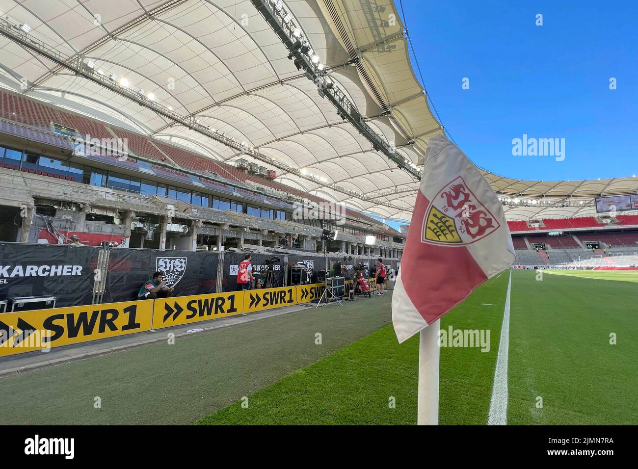 Construction site, main grandstand, conversion for the UEFA Euro 2024 ...