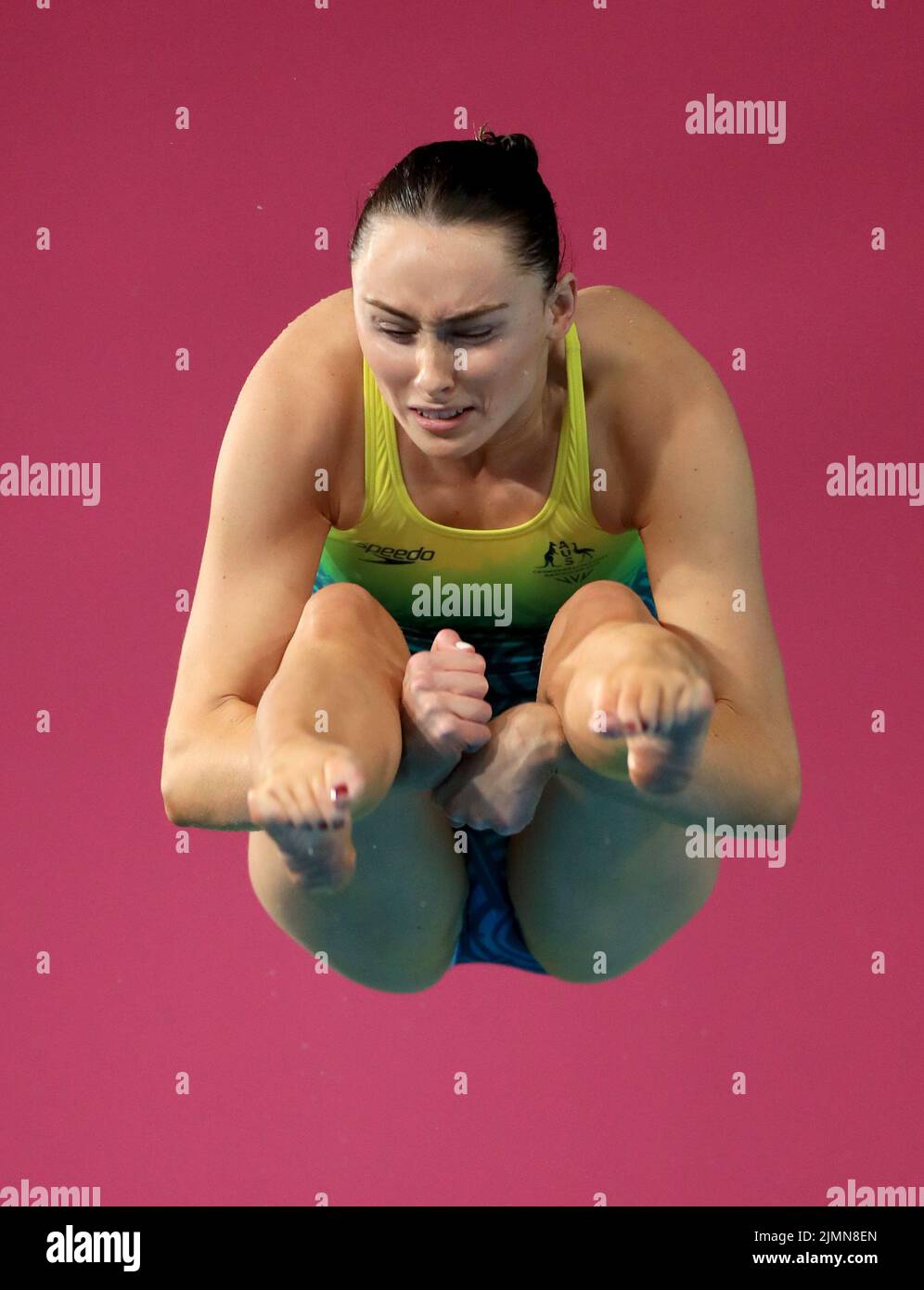 Australia’s Georgia Rae Leslie Sheehan in action during the Women’s 3m ...