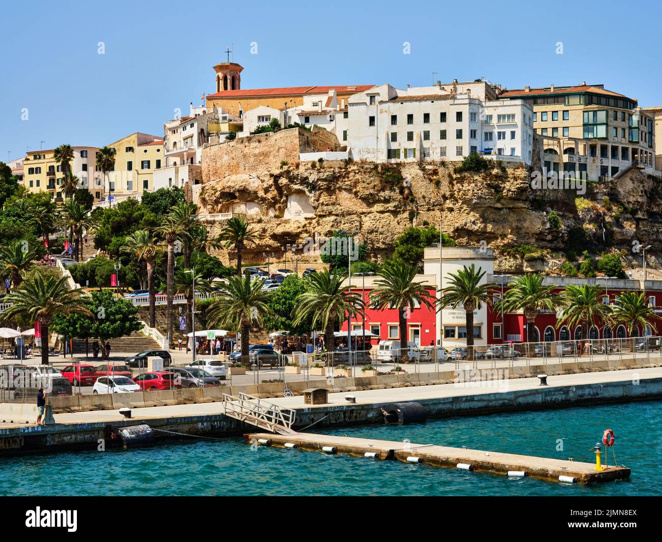 Cityscape of Mahon (Mao) capital city in Menorca, Spain Stock Photo - Alamy