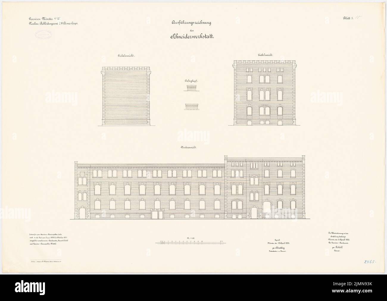 Hahn, clothing office of the VII. Army corps in Münster (1898-1901 ...