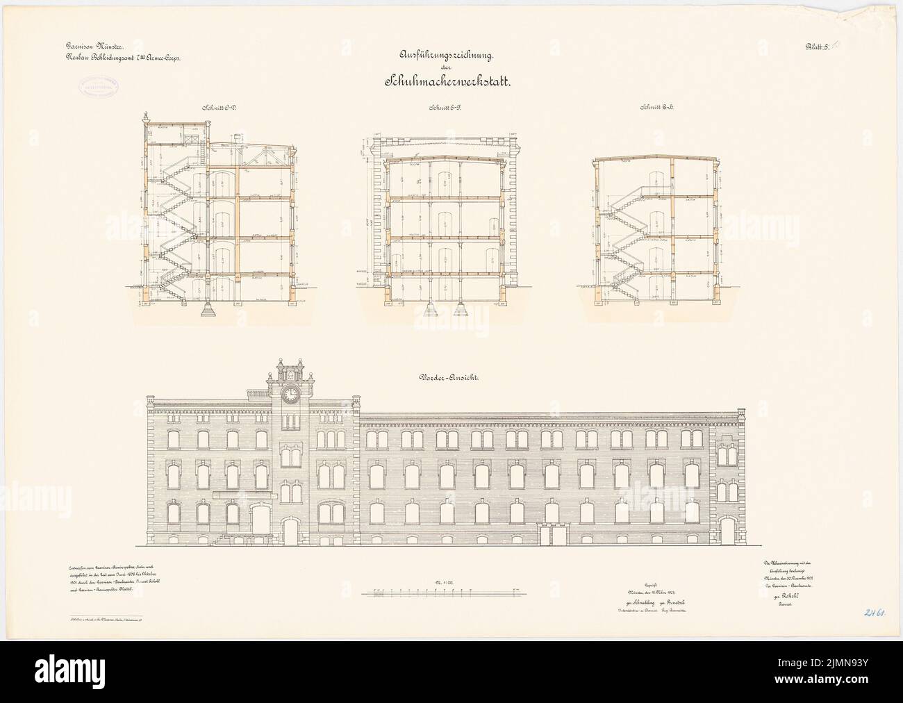 Hahn, clothing office of the VII. Army corps in Münster (1898-1901 ...