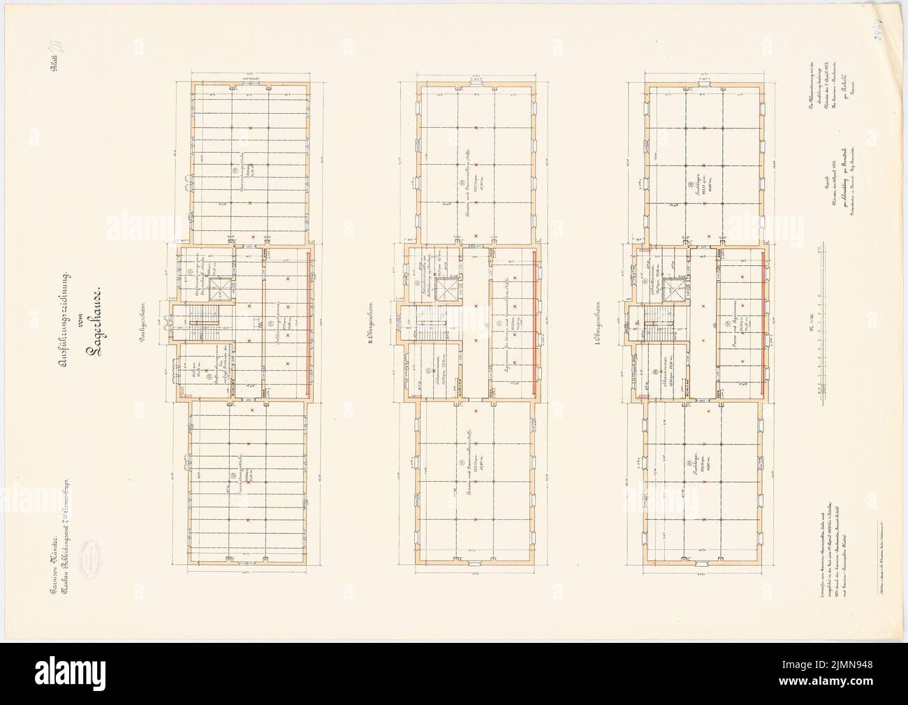 Hahn, clothing office of the VII. Army corps in Münster (1898-1901 ...
