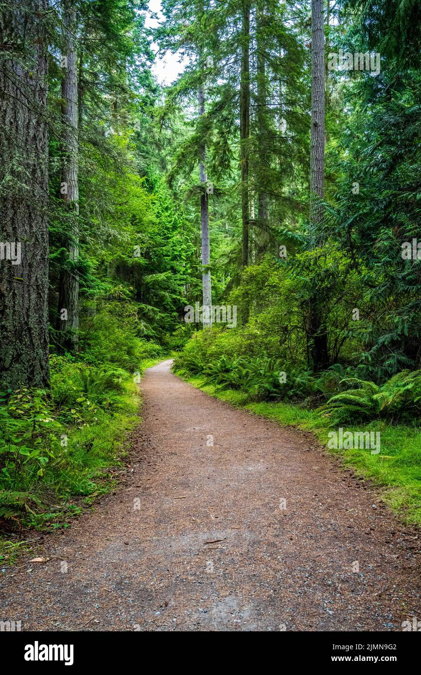 A gorgeous view of the landscape in Whidbey Island, Washington Stock ...