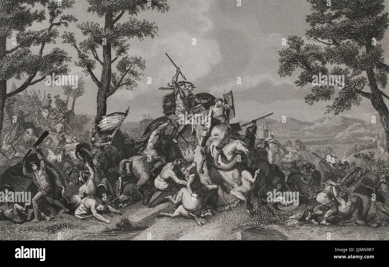 Battle of the Hydaspes (326 BC). Battle between Alexander the Great and ...