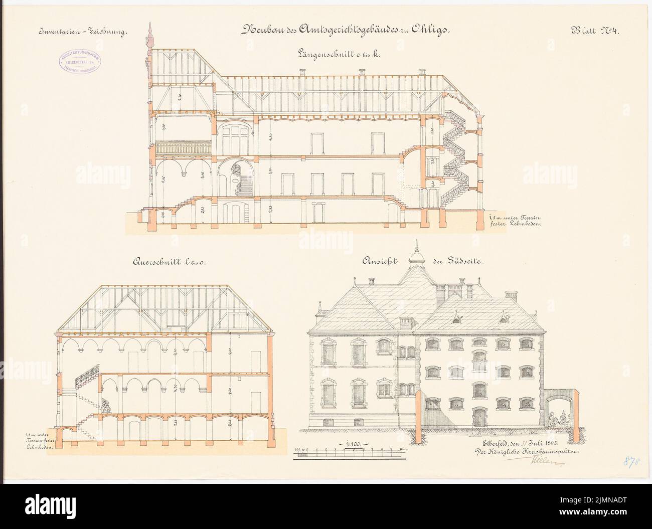 Solingen ohligs aufriss sudansicht hi-res stock photography and images ...