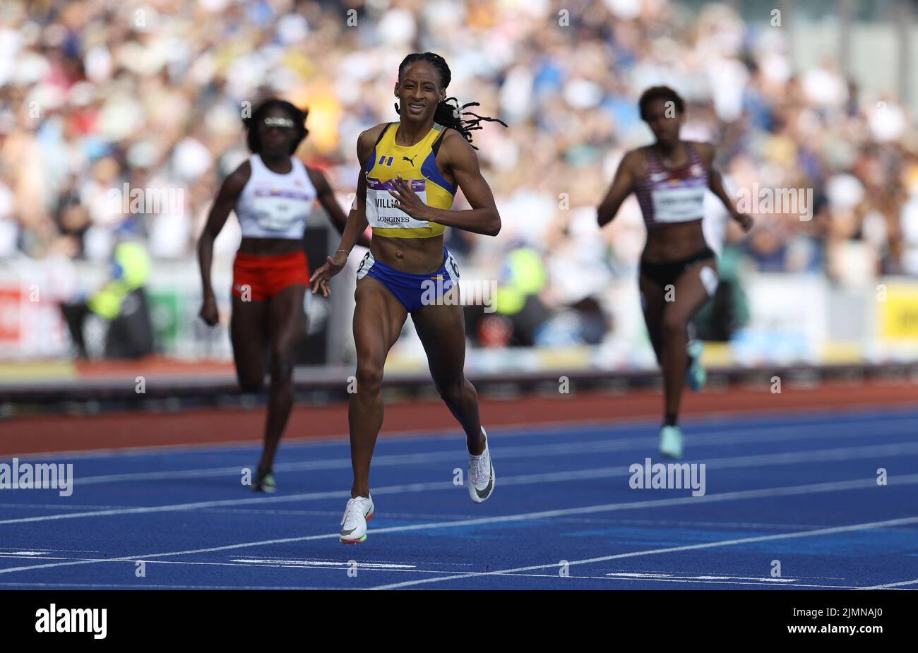 Birmingham, UK. 7th Aug, 2022. Sada Williams of Barbados wins the Women ...