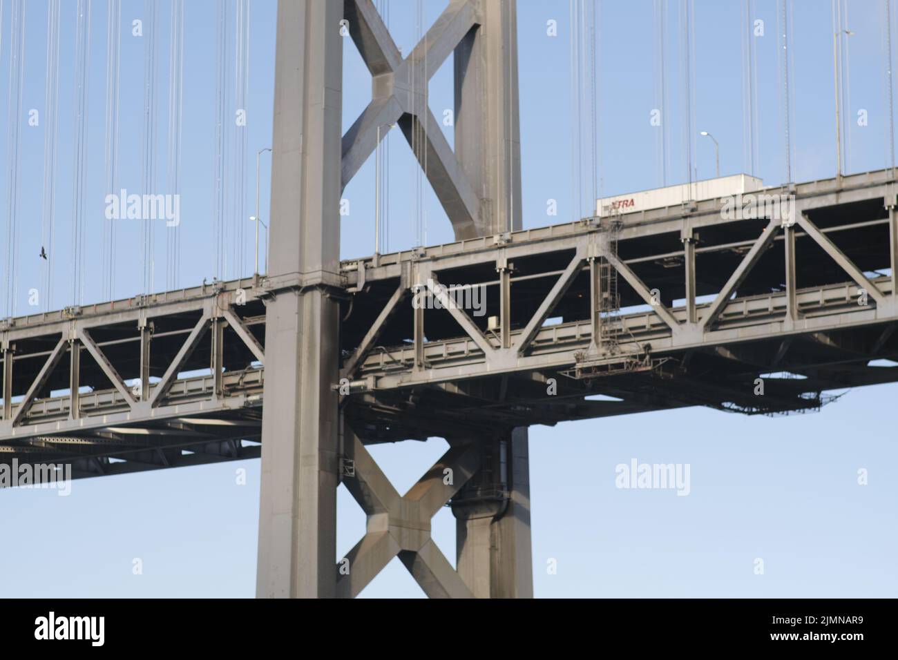 The San Francisco Oakland Bay Bridge detail Stock Photo - Alamy