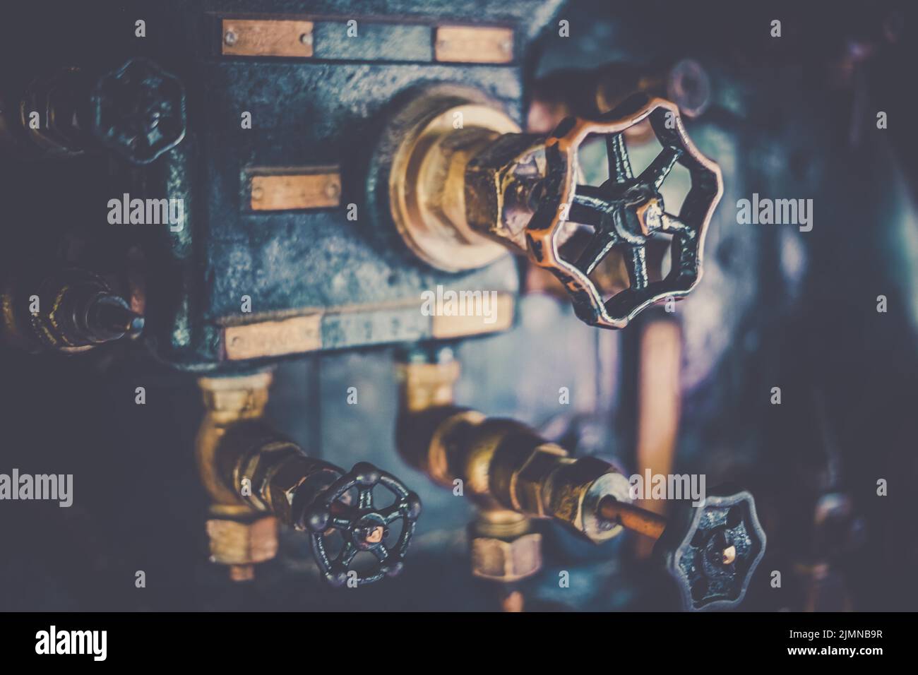 Image of old steam engine facility Stock Photo - Alamy