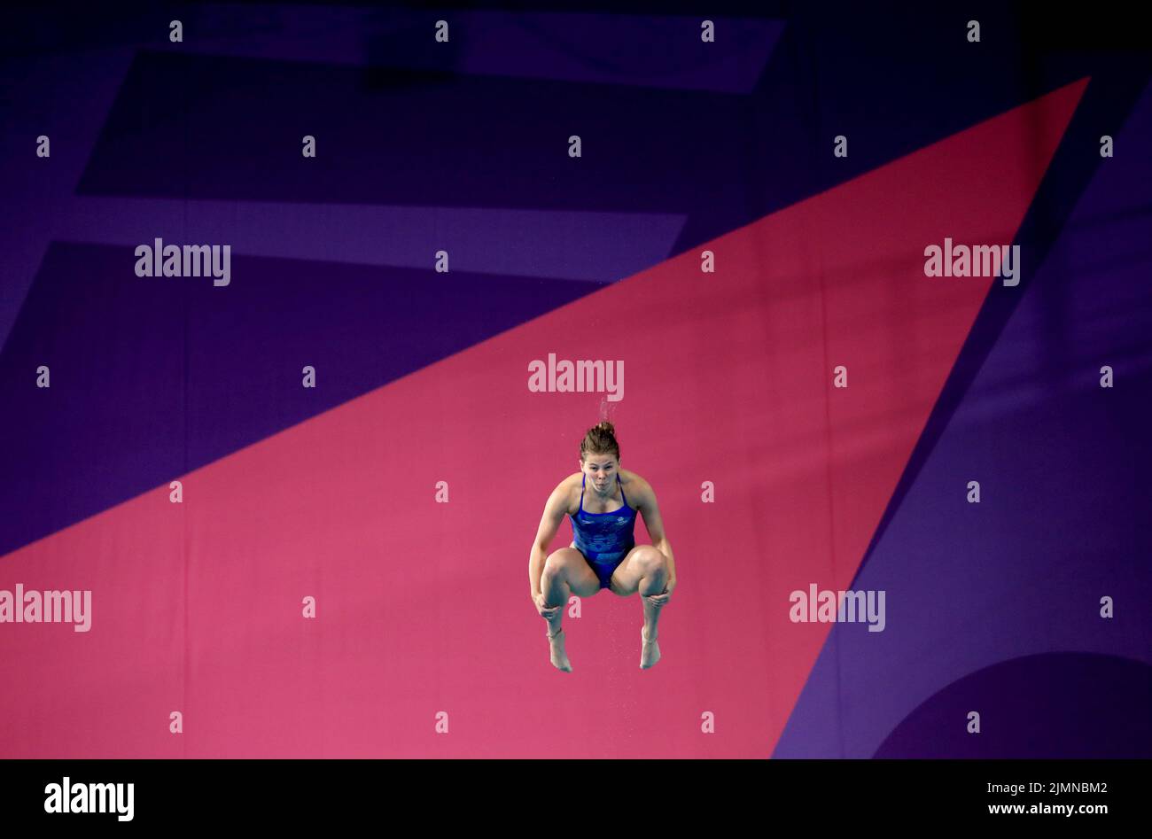 Scotland’s Clara Kerr in action during the Women’s 3m Springboard ...