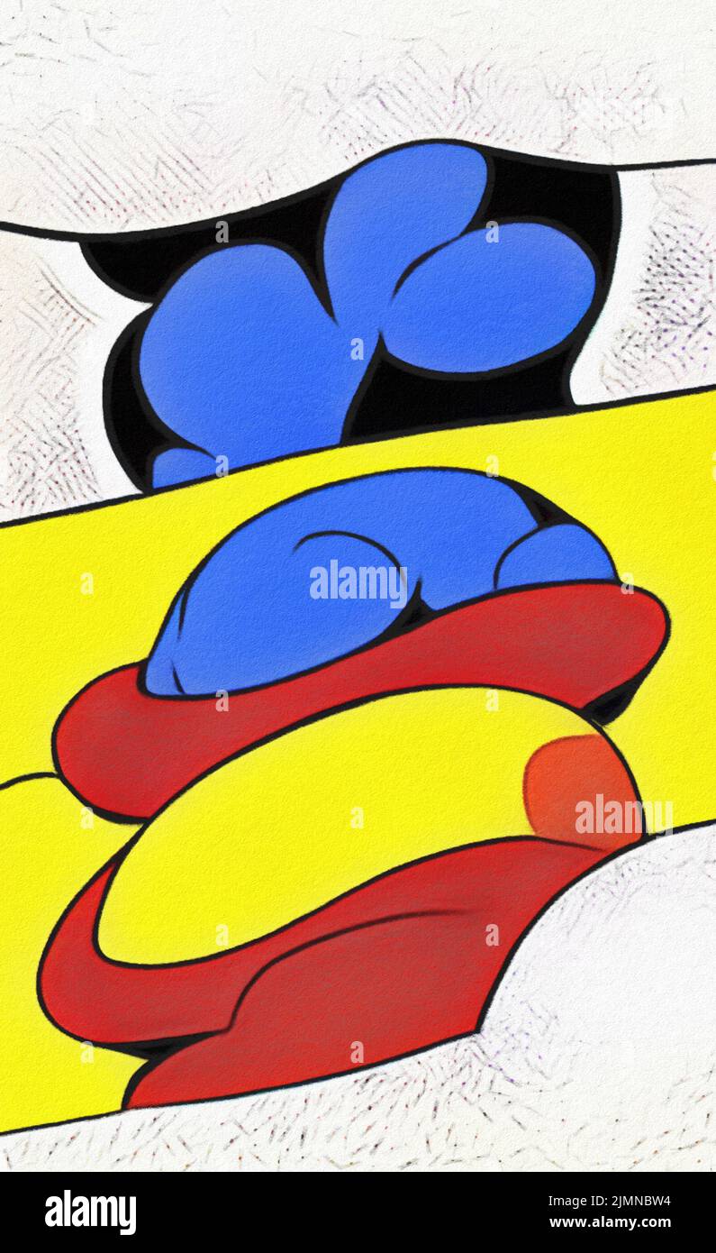 Digital comic art template hi-res stock photography and images - Alamy