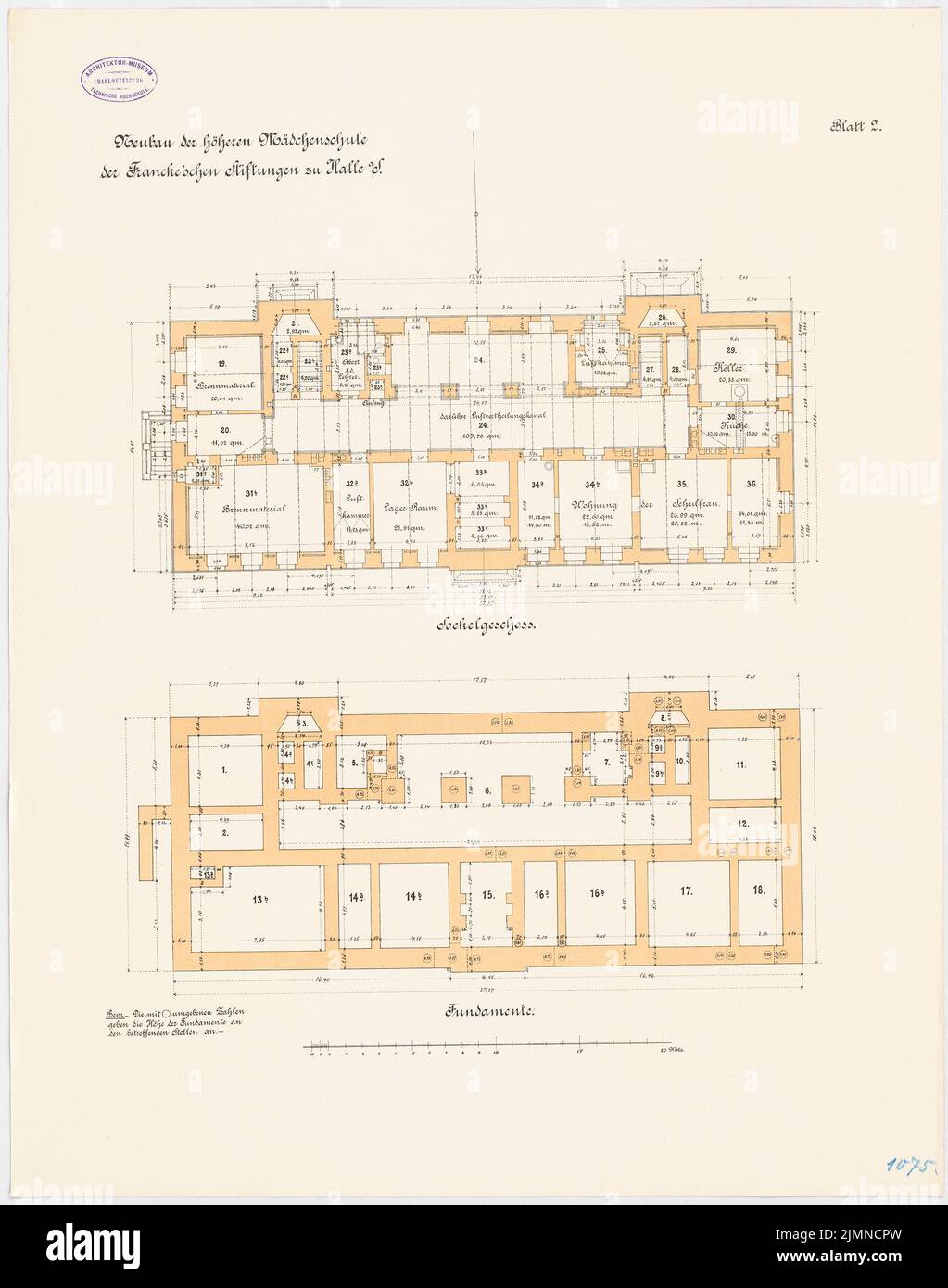 Unknown architect, Higher School of the Francke Foundation in Halle ...