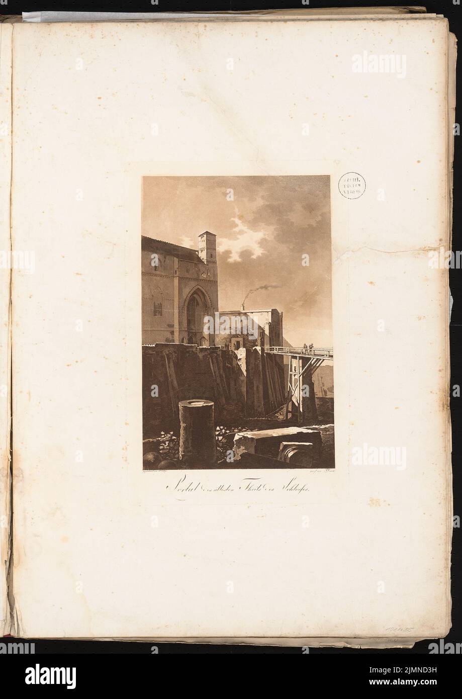 Gilly Friedrich (1772-1800), Marienburg Castle in Prussia. Viewed ...