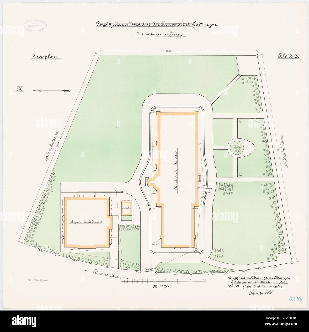 1905 lageplan hi-res stock photography and images - Alamy