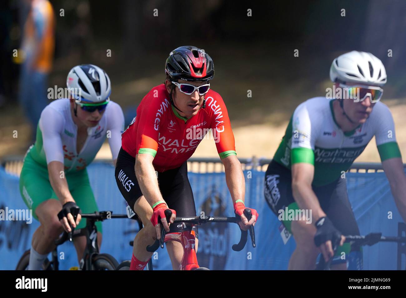 Wales' Geraint Thomas during the Men's Road Race in Warwick on day ten ...