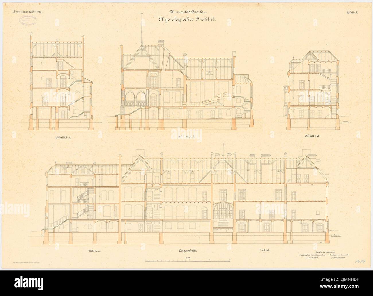Buchwald Arthur, University, Wroclaw. Medical institutes on Maxstrasse ...