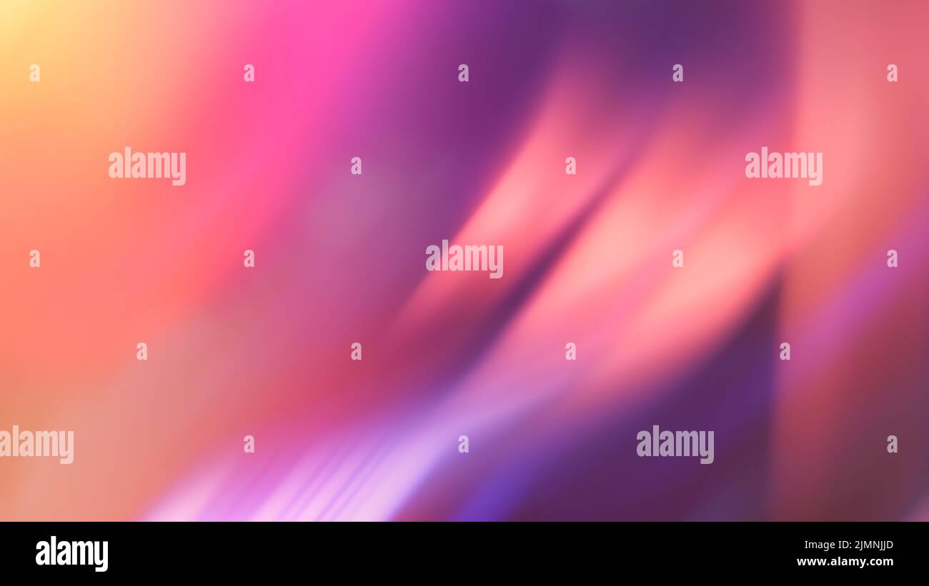 Abstract blurred background, red, pink, yellow curved tonal lines. Web ...