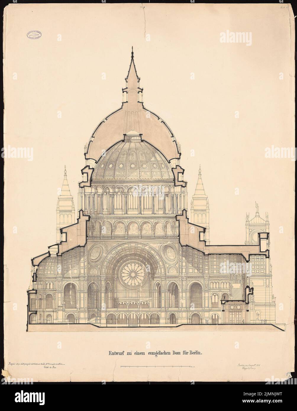 Medieval Cross Section Of Mosque