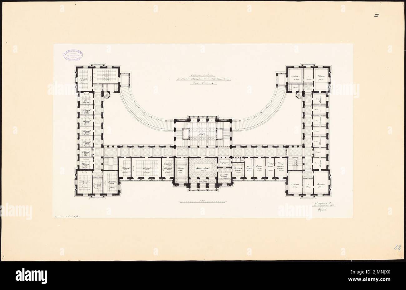Eggert Hermann (1844-1920), college building of the Kaiser-Wilhelm ...