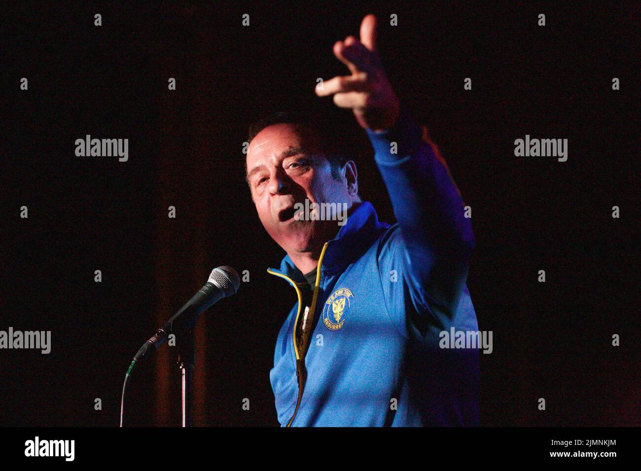 Edinburgh, UK, 4th August, 2022: Comedian Mark Thomas performing at the ...