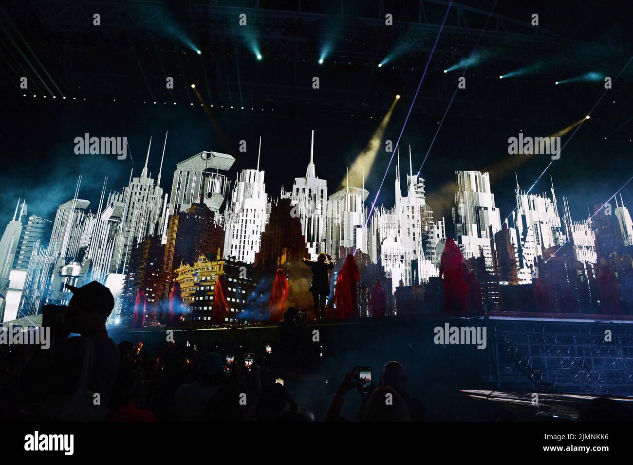 MIAMI GARDENS, FL - AUGUST 06: The Weeknd performs during The After ...