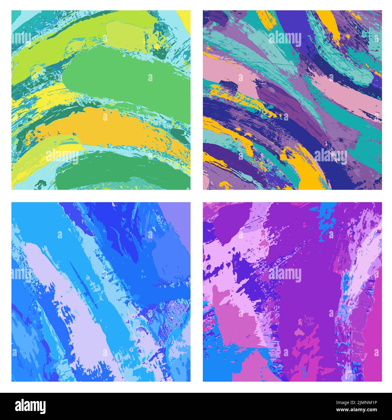 Abstract paintbrush painting background design set Stock Photo - Alamy