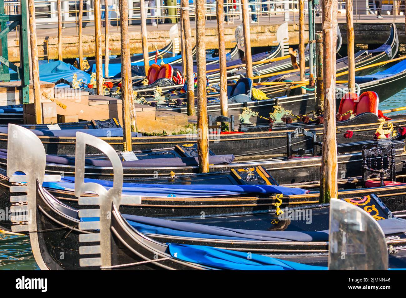 Magnificent gondolas offer romantic walk Stock Photo - Alamy