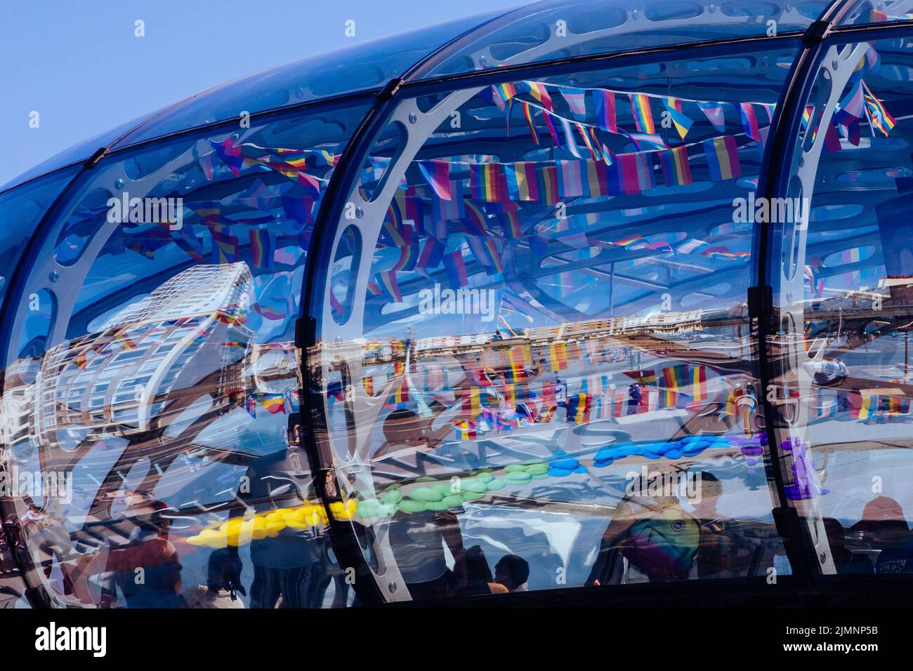 Brighton pride flags hi-res stock photography and images - Alamy